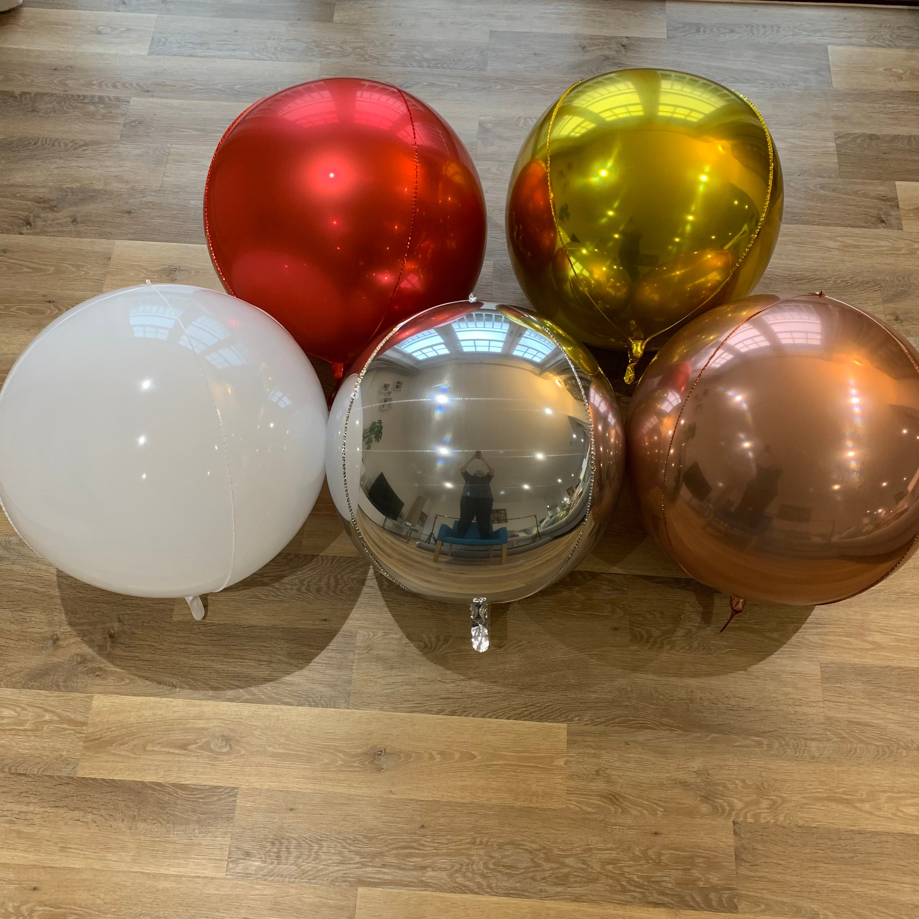 15 Silver Orb Metallic Balloon | Etsy