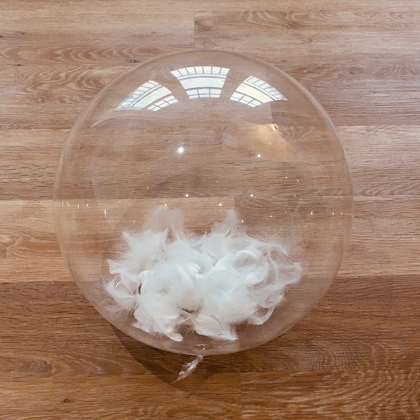 24 Giant White Feather Bubble Orb Balloon | Etsy