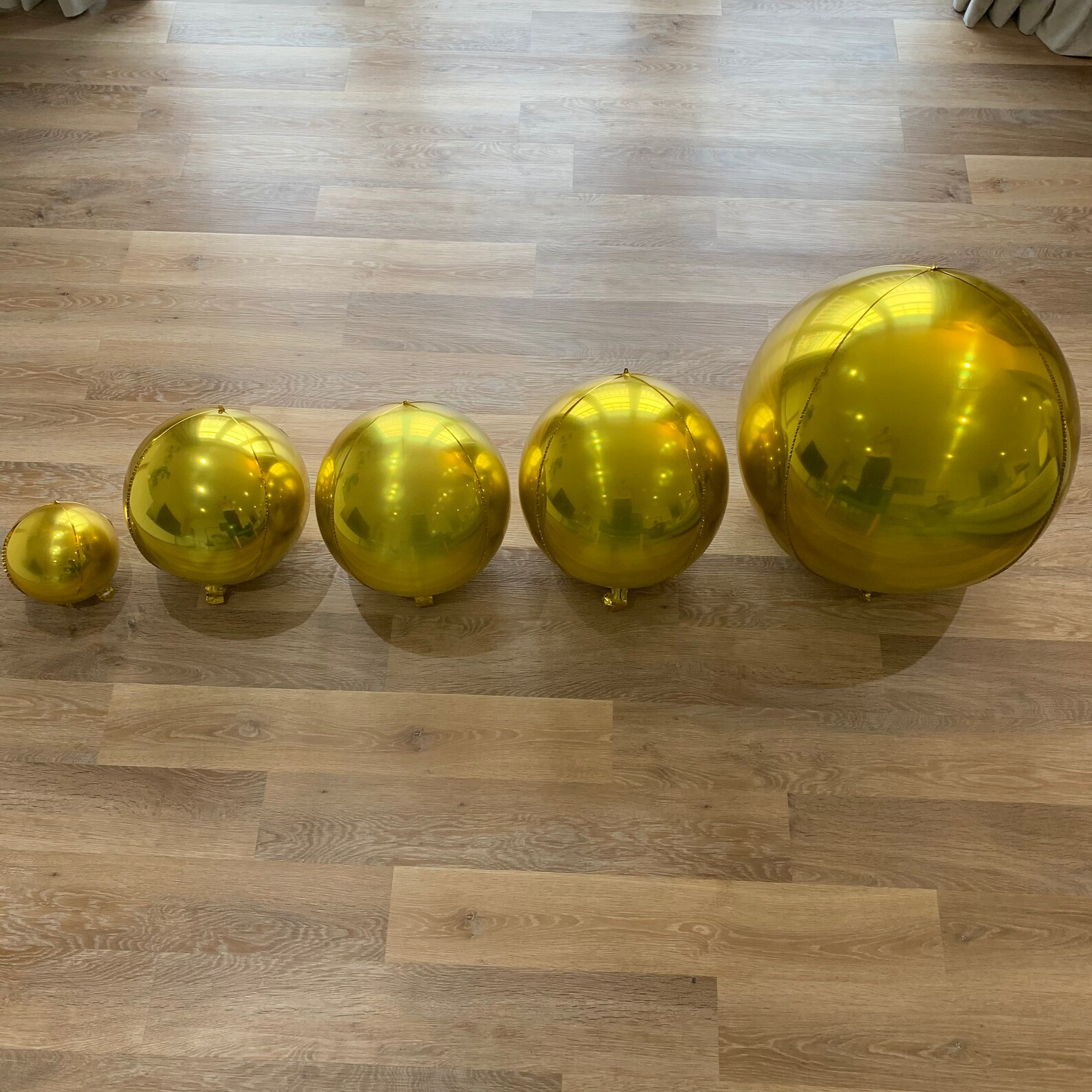 Gold Orb Metallic Balloons - Etsy