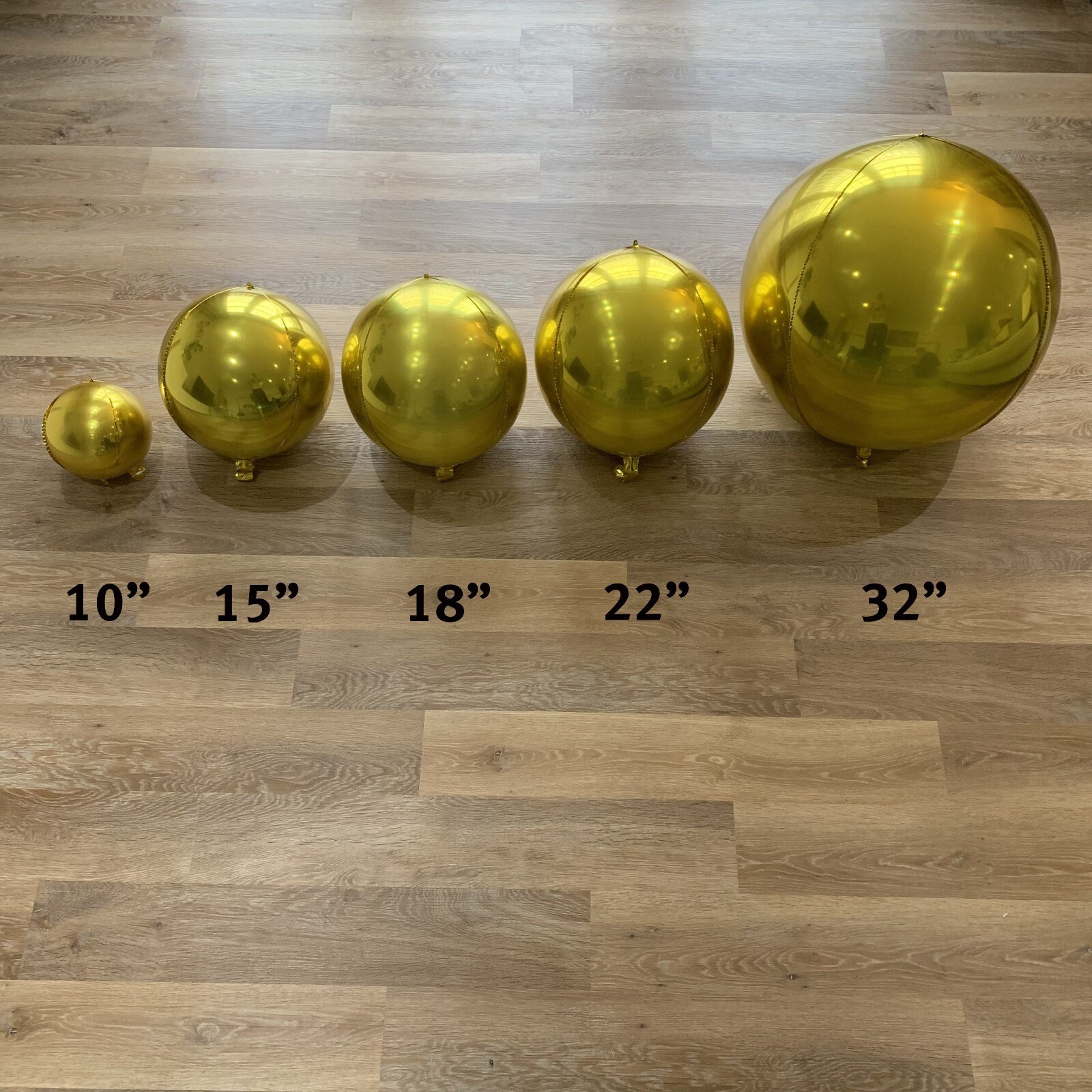 15 Gold Orb Metallic Balloon - Etsy
