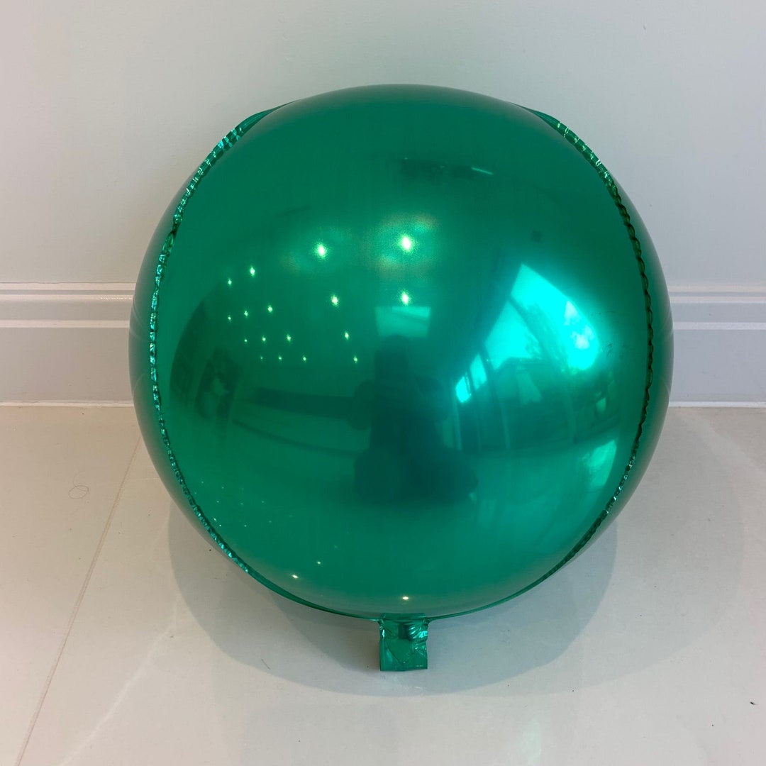 18" Green Orb Metallic Balloon - Etsy