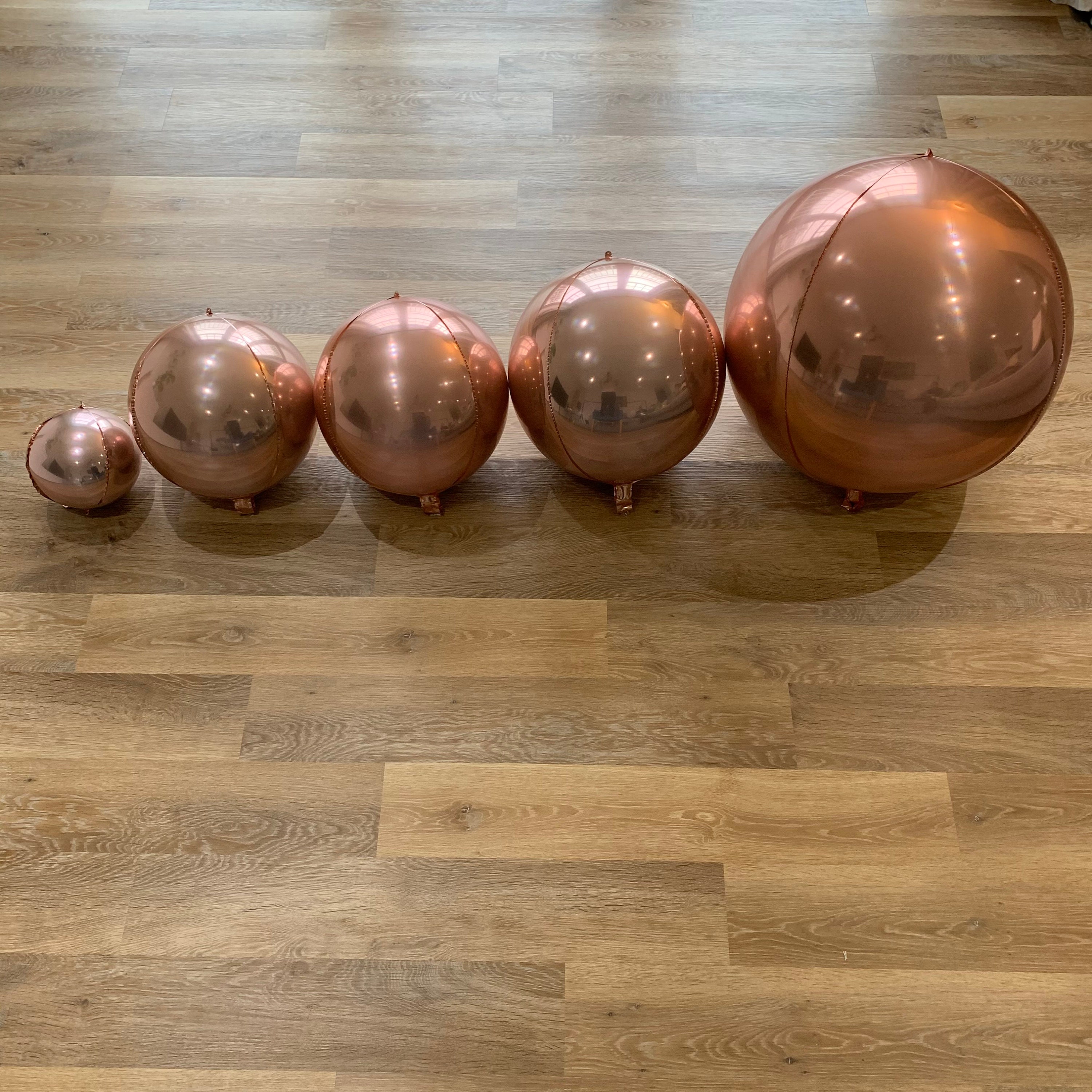 Rose Gold Orb Metallic Balloons | Etsy