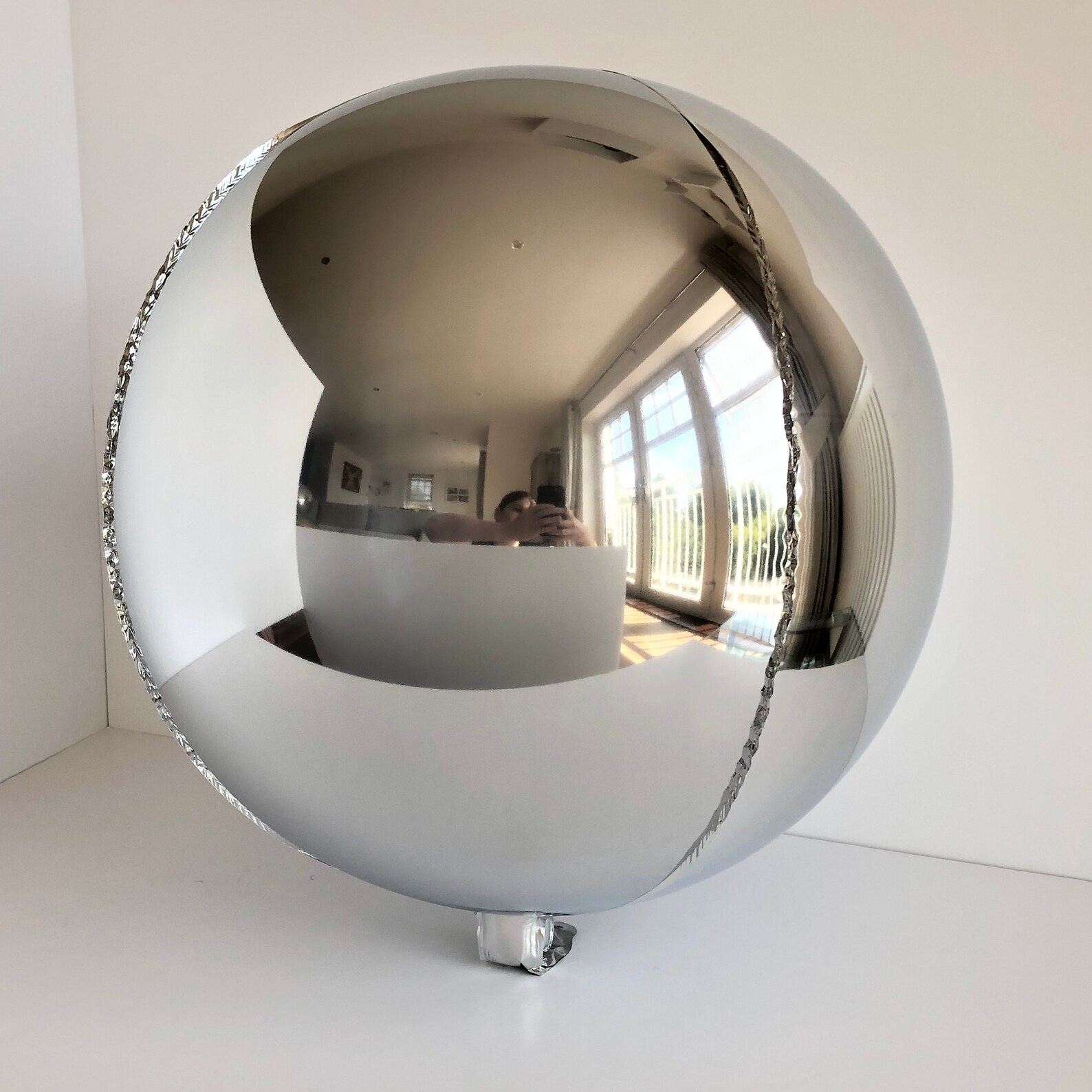 32 XXL Silver Orb Metallic Balloon - Etsy