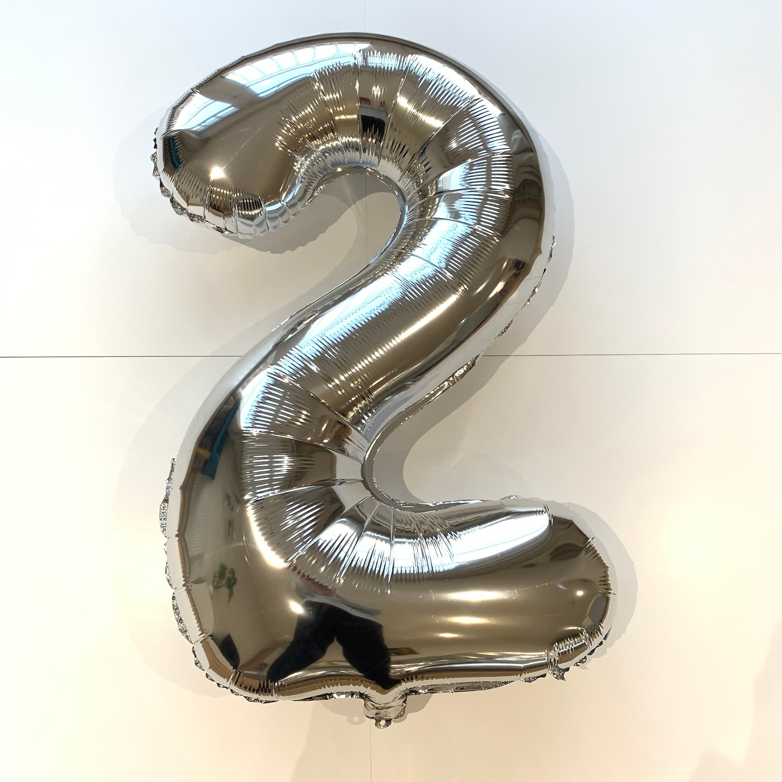40 Silver Metallic Number 2 Balloon - Etsy UK