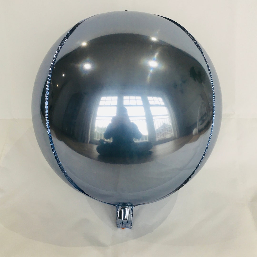 18 Gunmetal Grey Metallic Orb Balloon - Etsy