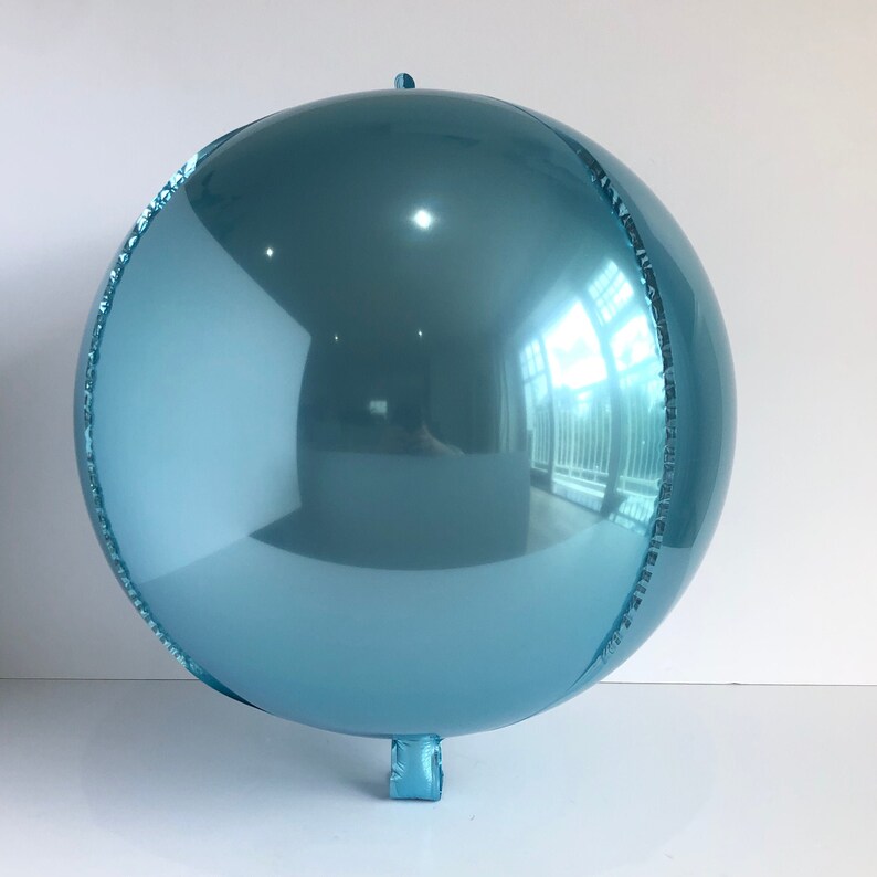 22 Light Blue Orb Metallic Balloon - Etsy