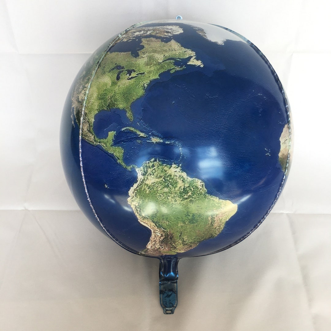 22" Planet Earth Orb Metallic Balloon - Etsy