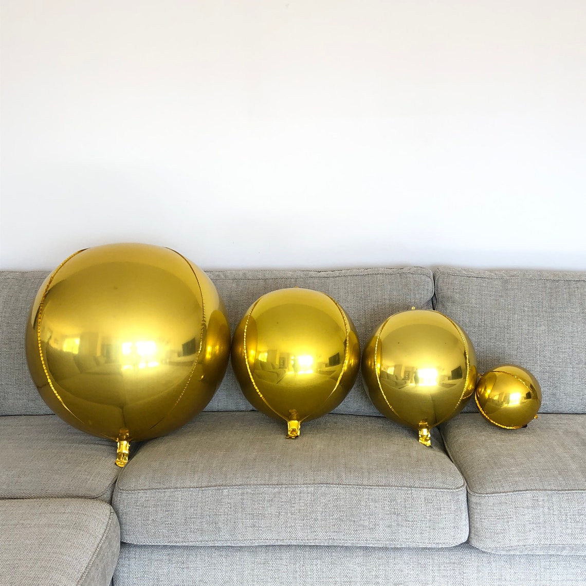 10 Gold Orb Metallic Balloon | Etsy UK