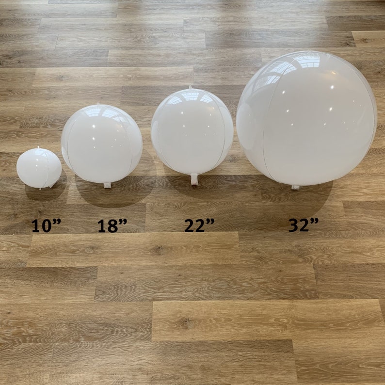 White Orb Balloons - Etsy