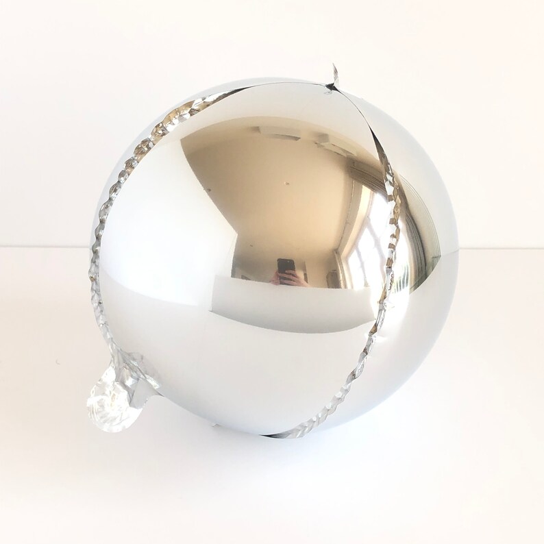 10 Silver Orb Metallic Balloon | Etsy