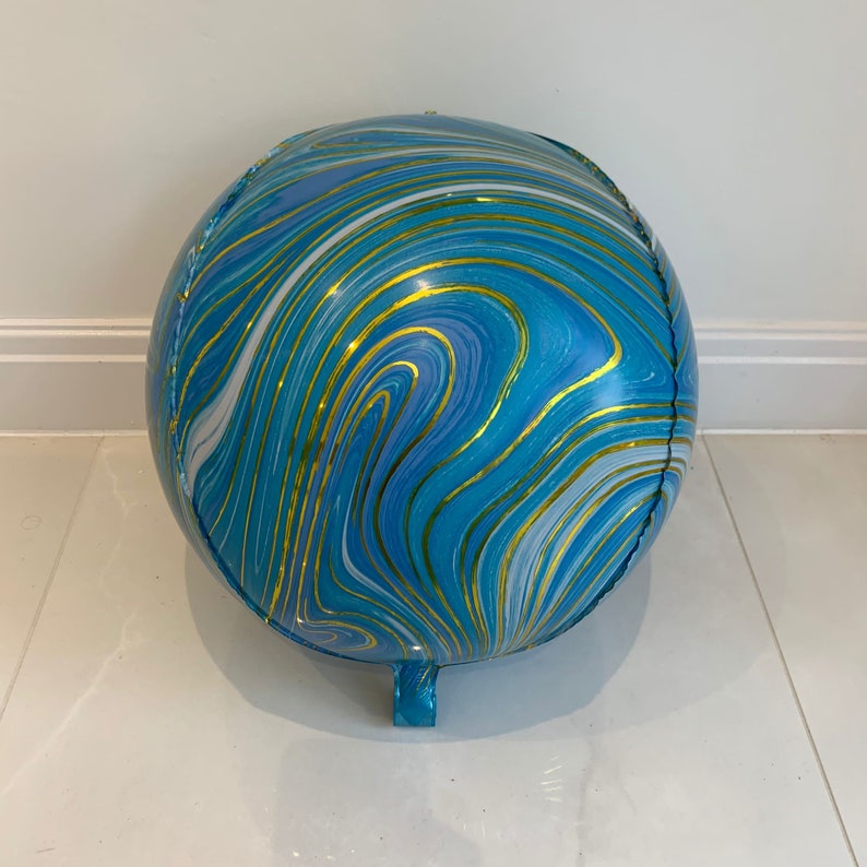 22 Blue Marble Orb Balloon - Etsy