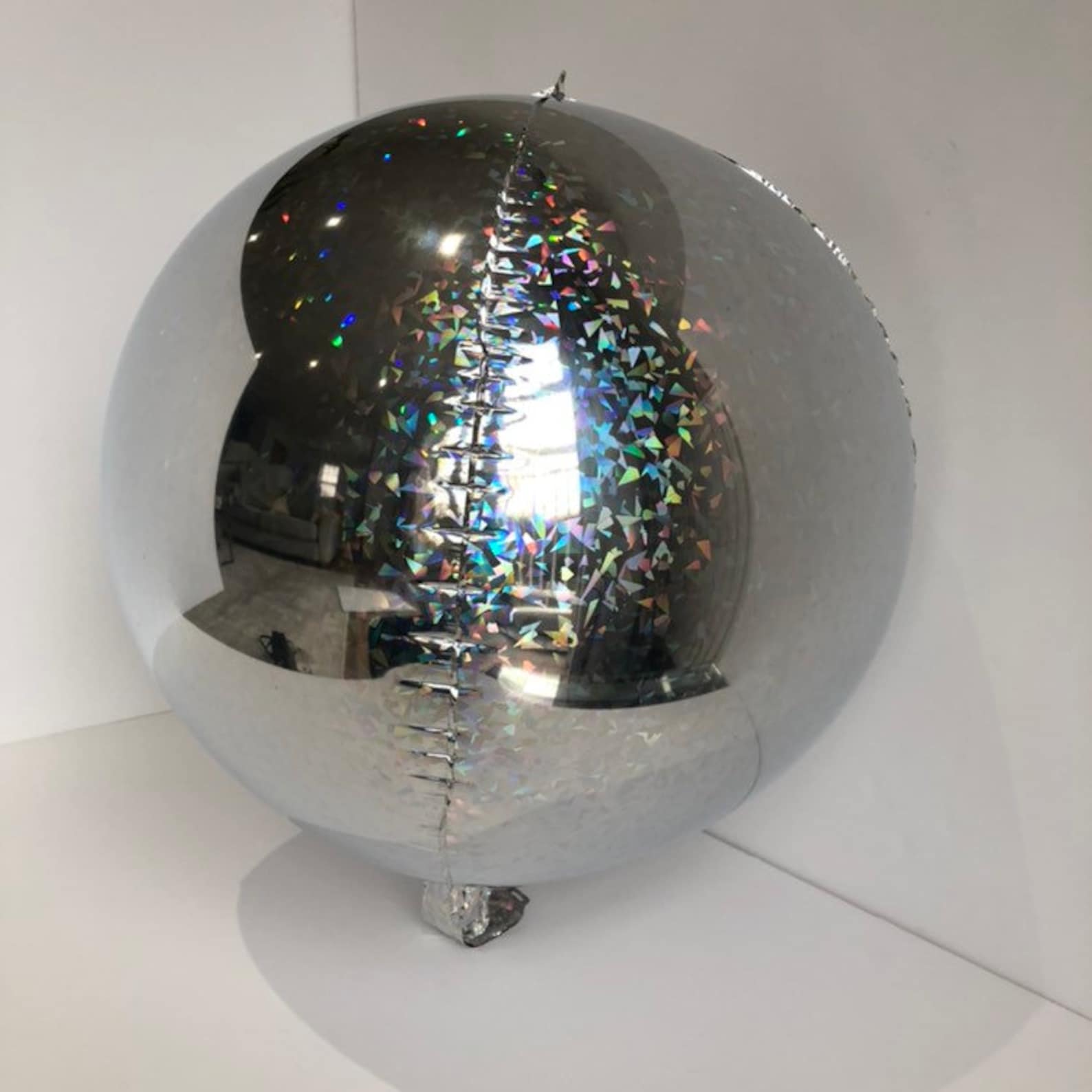 22 Giant Holographic Disco Silver Orb Metallic Balloon - Etsy