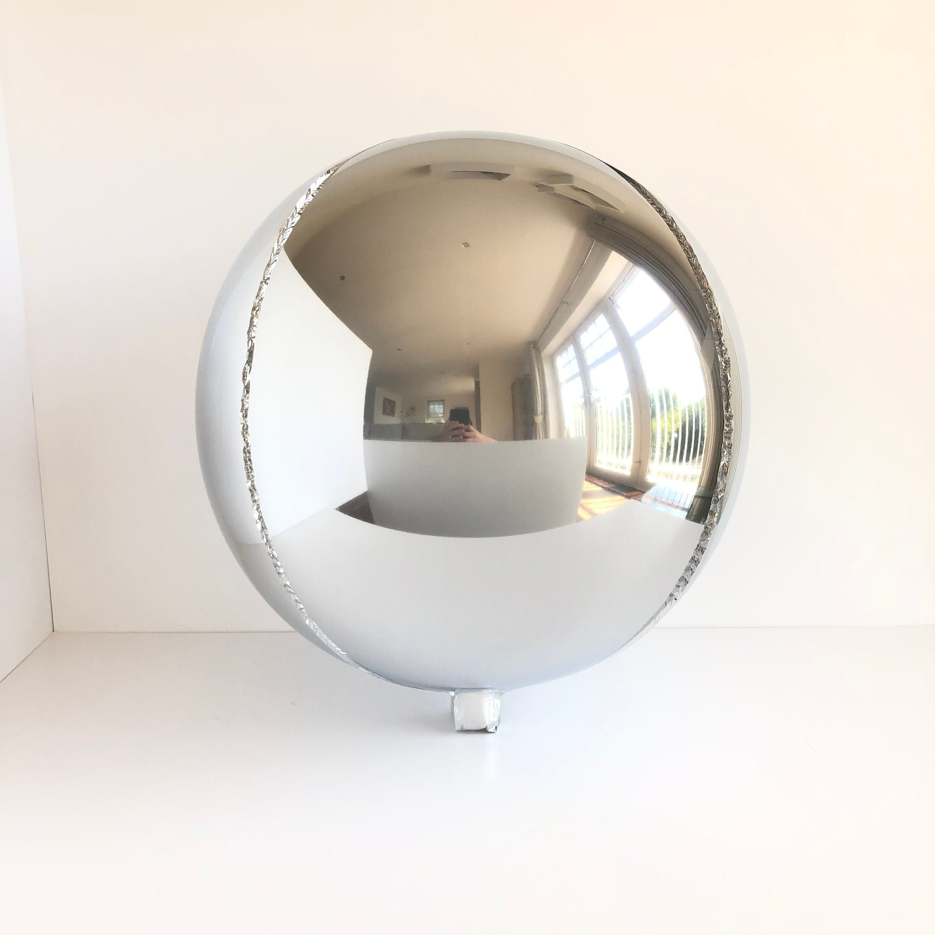 18 Silver Orb Metallic Balloon - Etsy