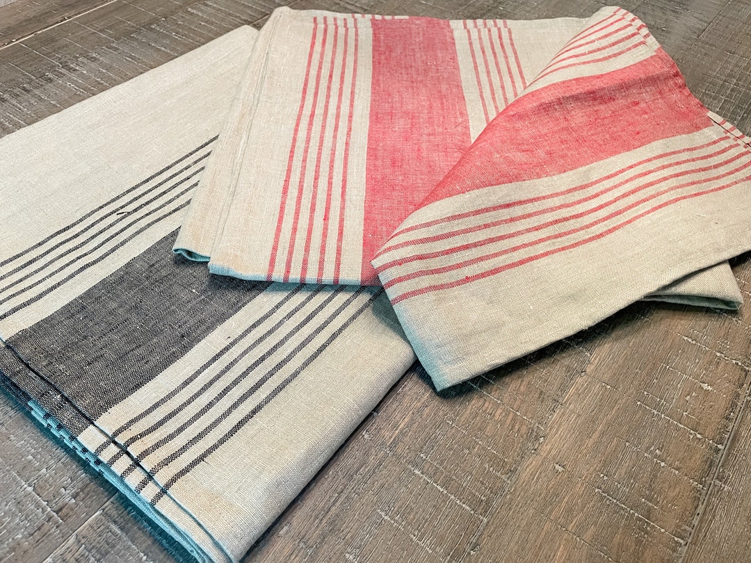 French Linen Tablecloths - Handmade in France - Stripes (fast Shipping ...