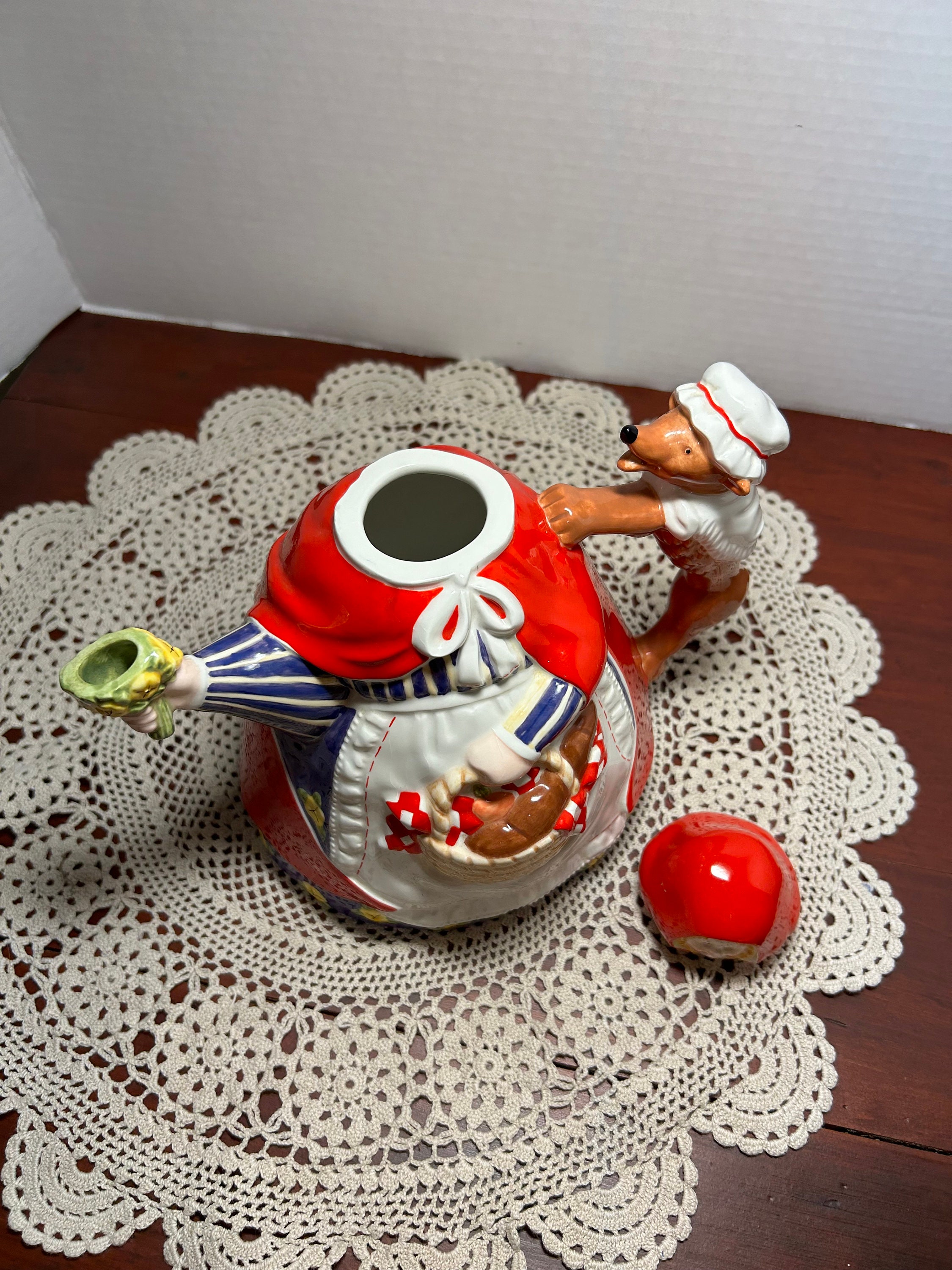 Little Red Riding Hood Teapot - Etsy