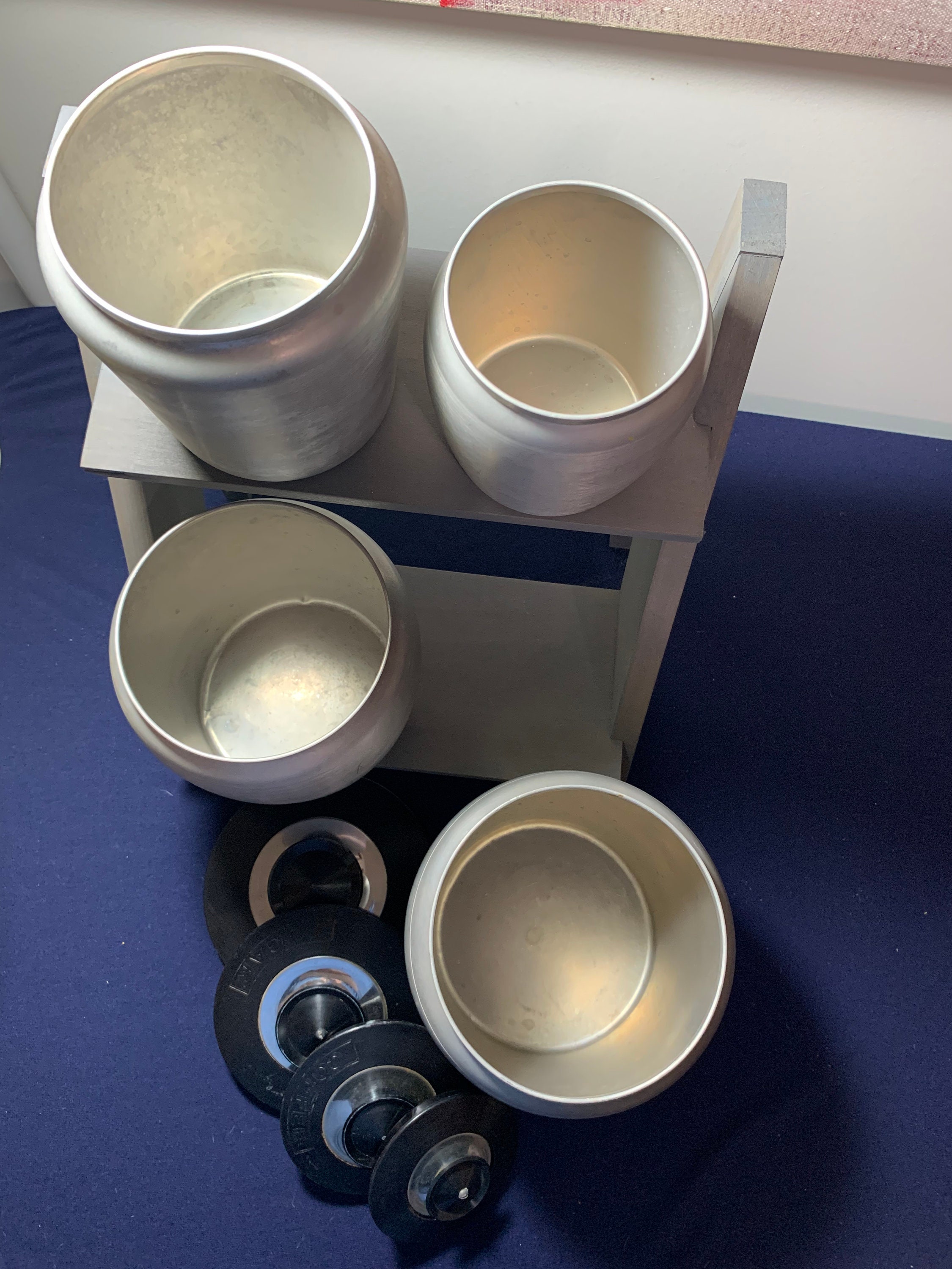 Kromex Spun Aluminum 4 Canister Set - Etsy