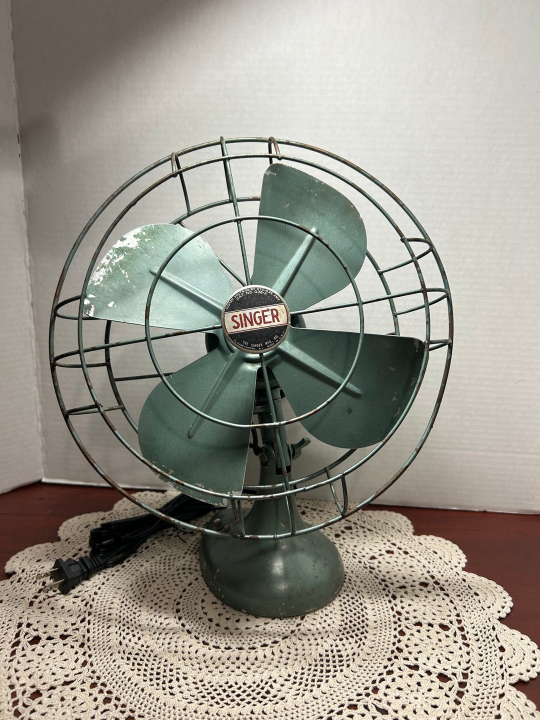 Vintage Open Cage Singer Fan - Etsy