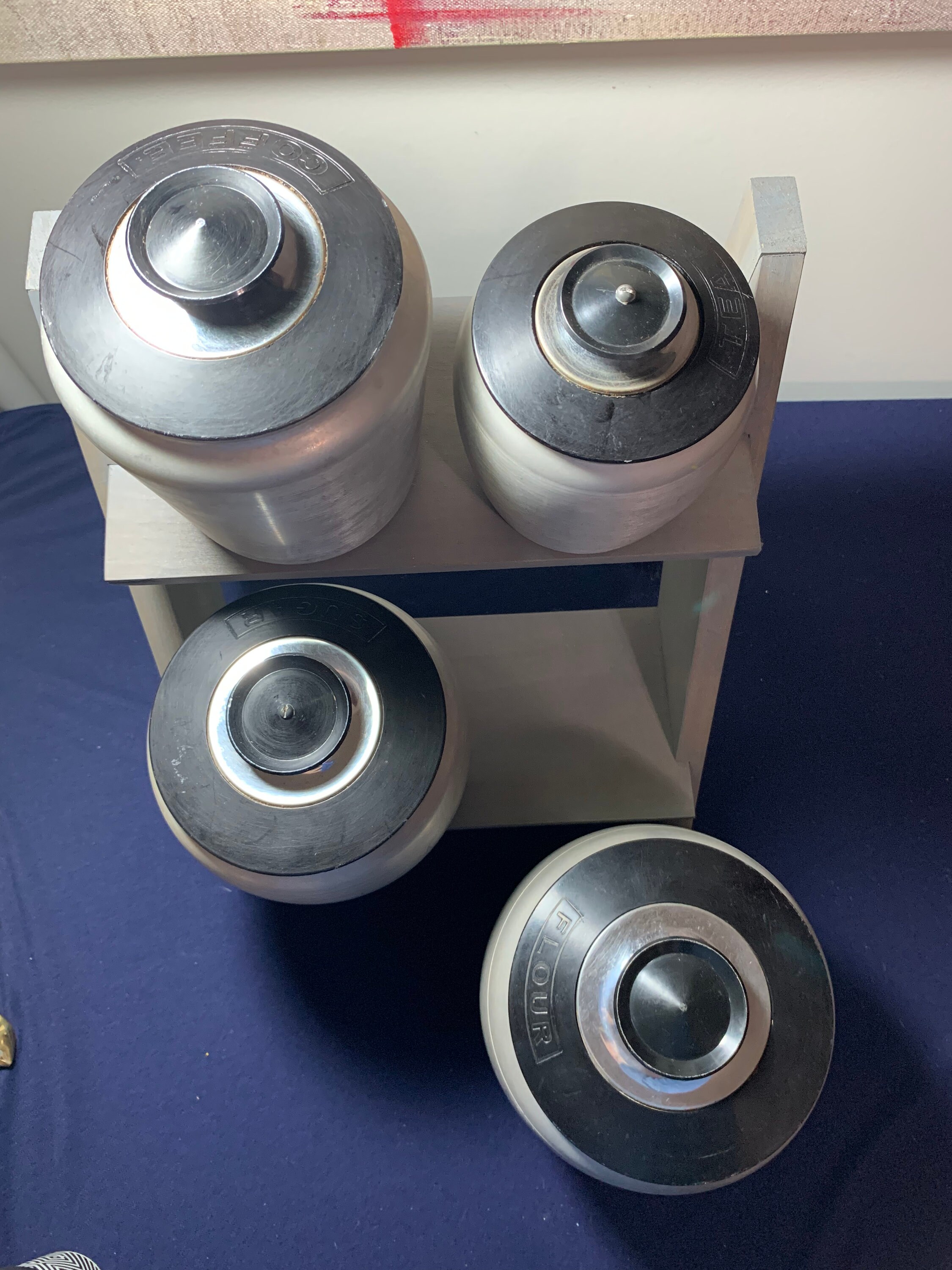 Kromex Spun Aluminum 4 Canister Set - Etsy