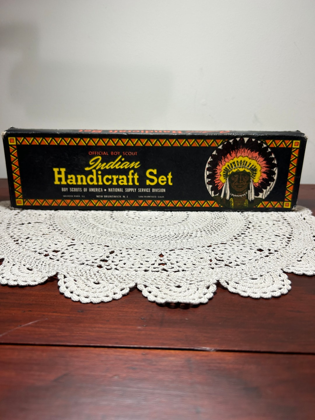 Vintage Boy Scouts of America Indian Handicraft Set BOX - Etsy
