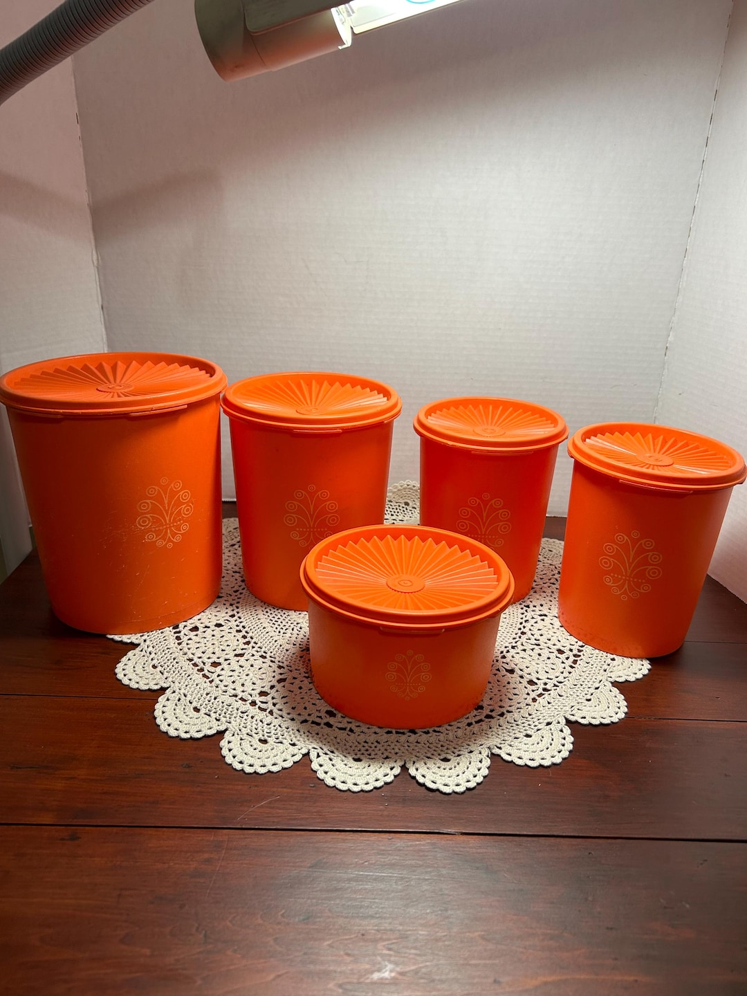 Vintage Orange Tupperware Containers/canisters - Etsy