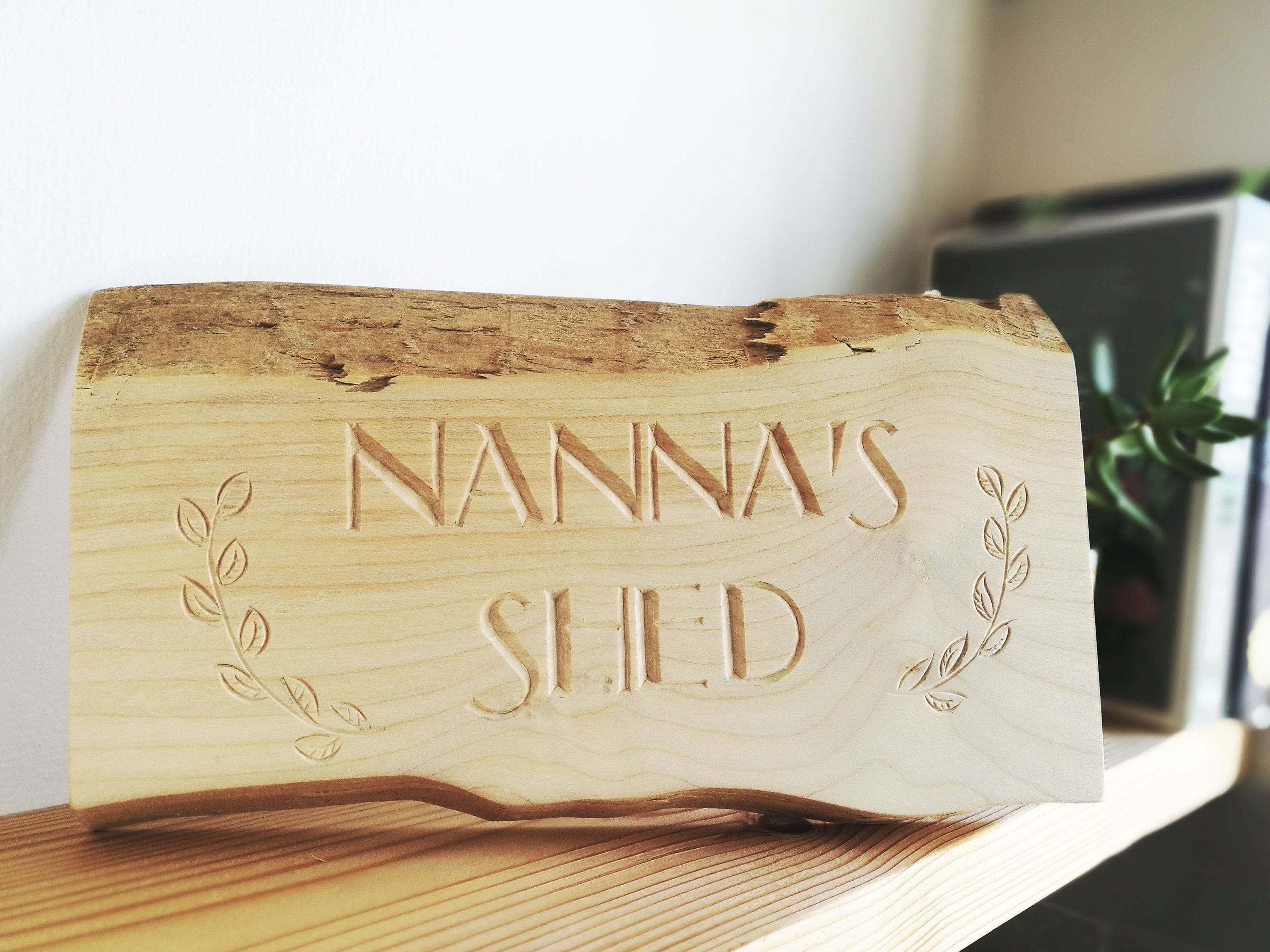 Hand Carved Personalised Wooden Sign - Etsy
