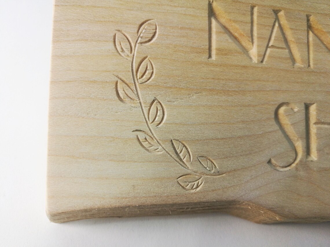 Hand Carved Personalised Wooden Sign | Etsy