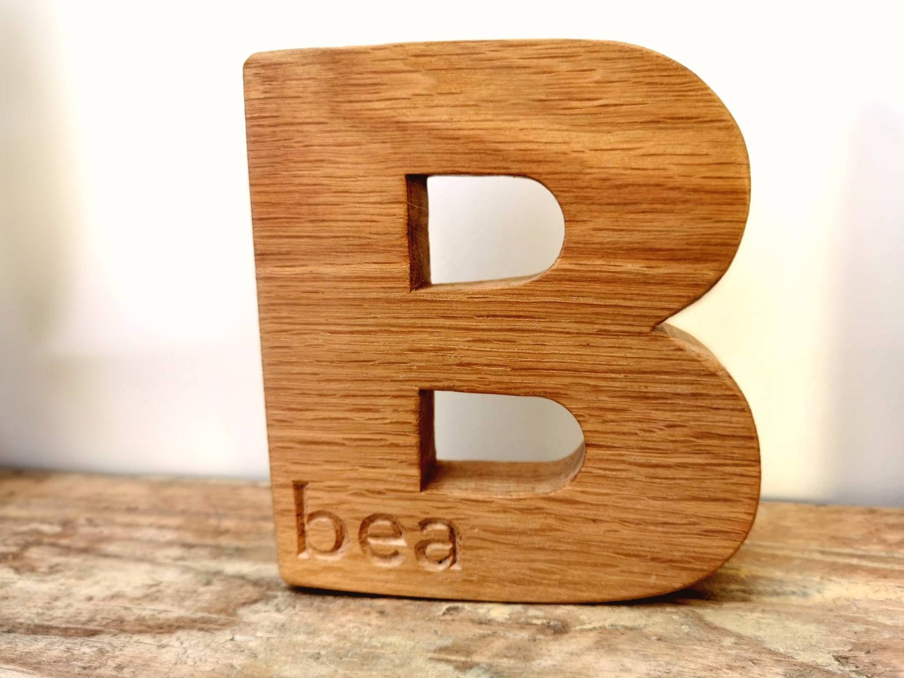 Three Dimensional Hand Carved Wooden Letters Personalised - Etsy UK