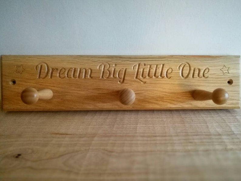 Hand Carved Inspirational Quote, Shaker Peg Rails, Oak - Etsy
