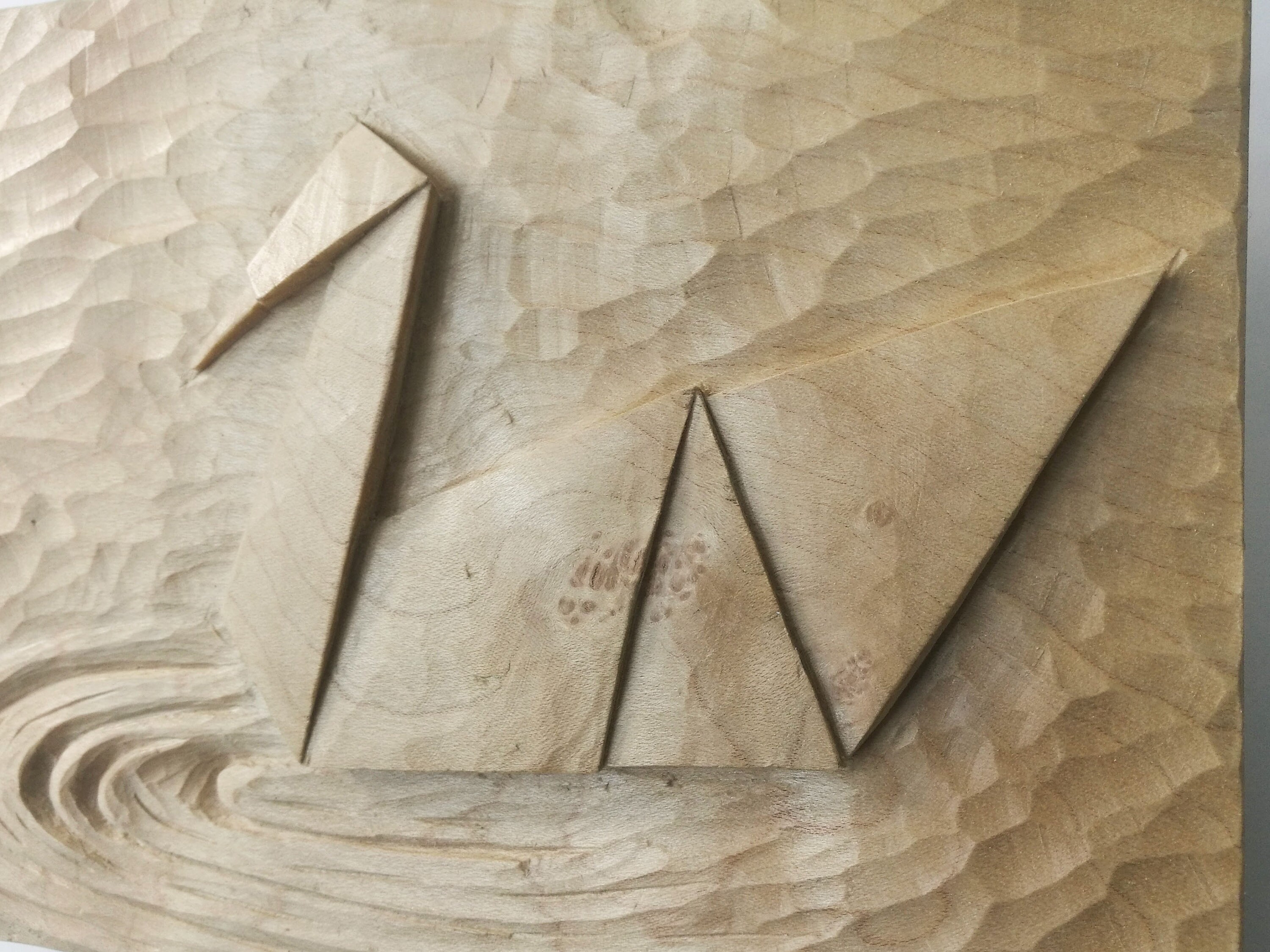 Hand Carved Origami Swan Ash - Etsy