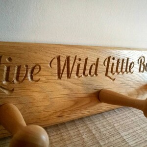 Hand Carved Inspirational Quote, Shaker Peg Rails, Oak - Etsy