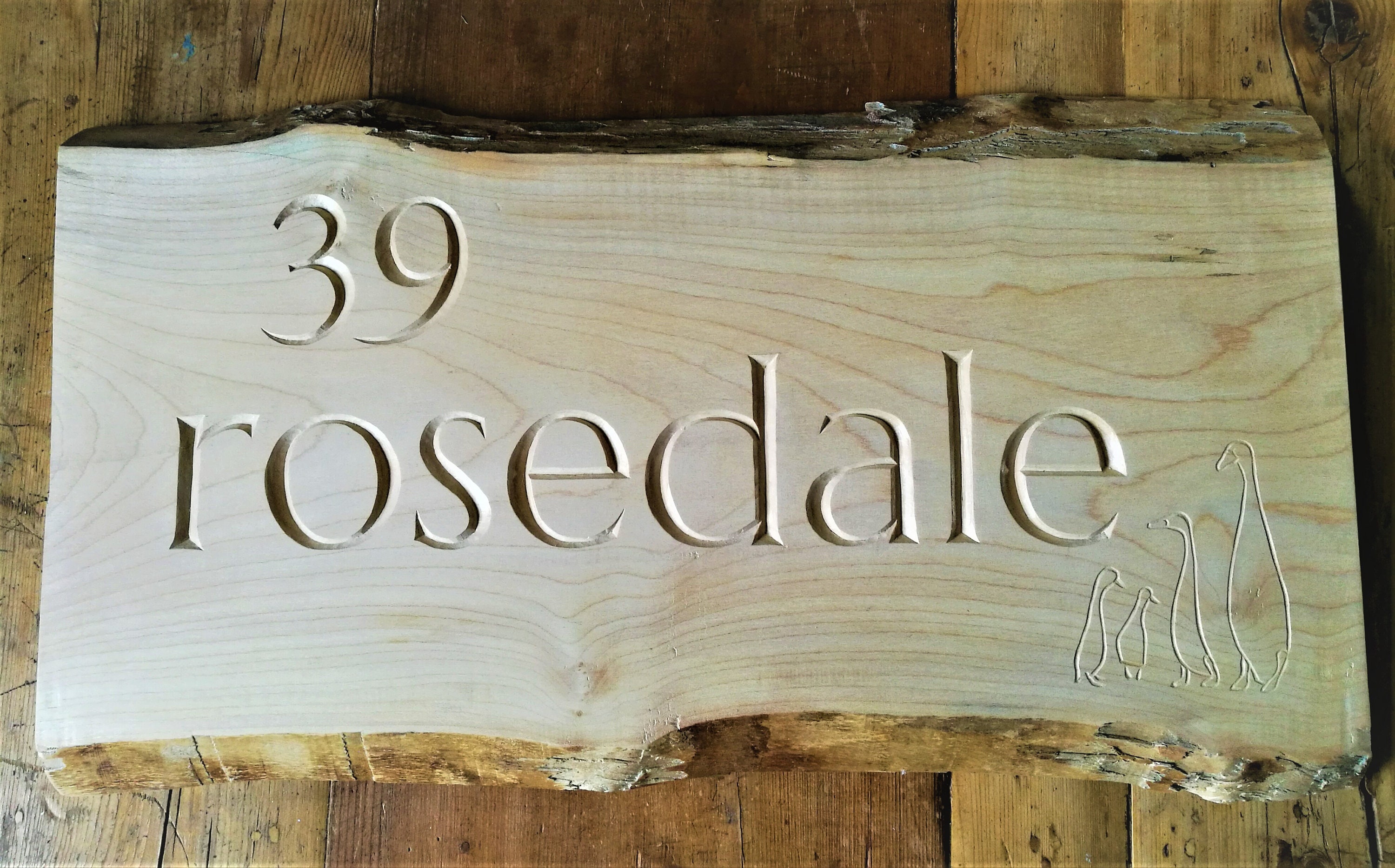 Hand Carved House Sign - Etsy UK