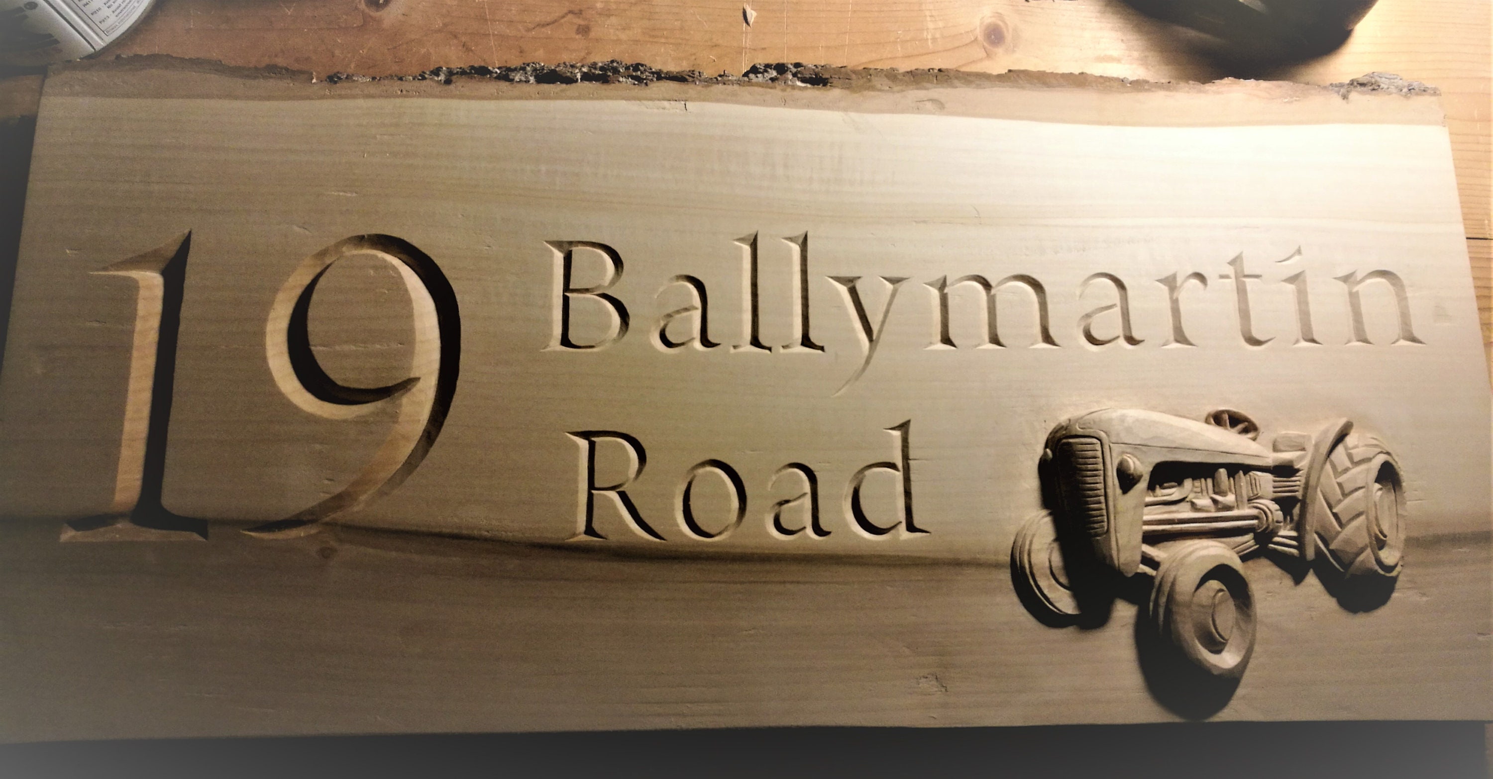 Hand Carved House Sign With Relief Carved Detail | Etsy UK