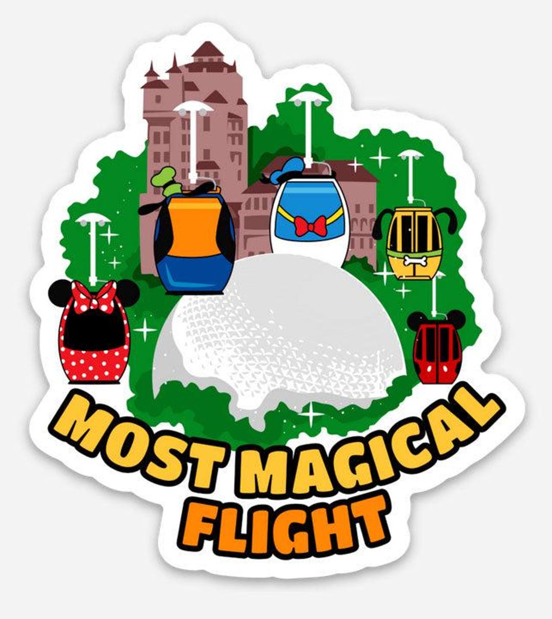 Most Magical Flight Disney Sticker - Etsy