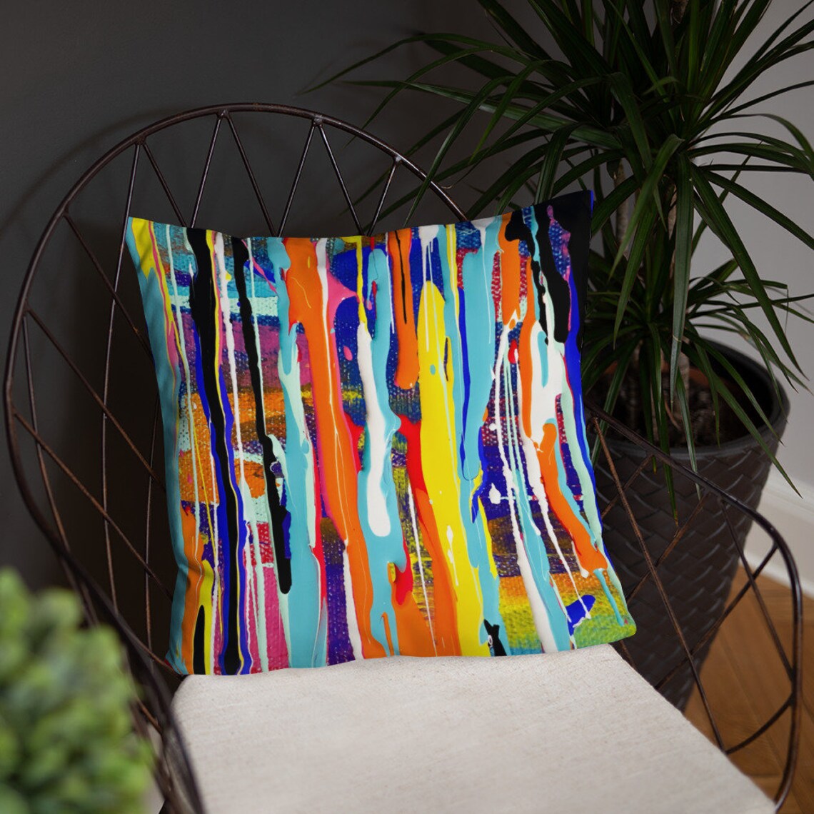 Abstract Art Cushion Decorative Pillow Stylish Pillow - Etsy