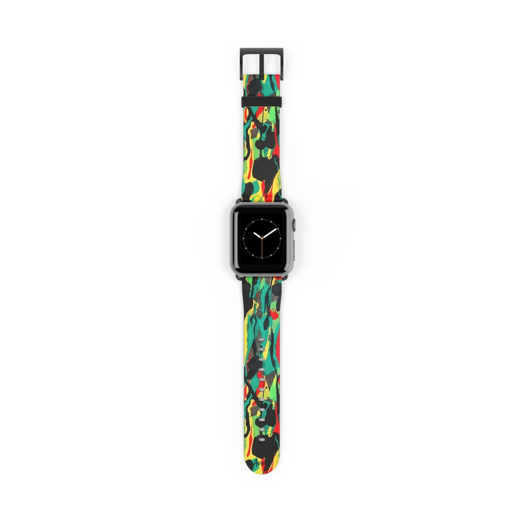 Apple Watch Bands Abstract Art Watch Band Rastafari Apple - Etsy