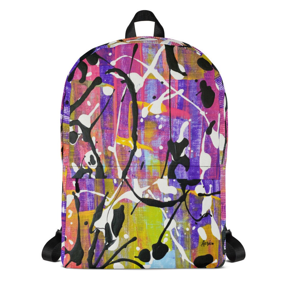 Buy Backpack for Woman, Abstract Print Backpack, Cool Bag, Colorful Bag ...