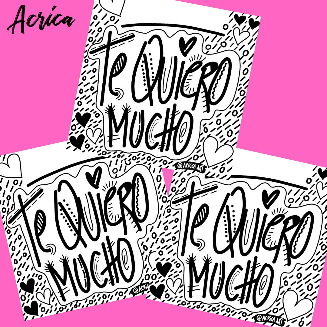 TE QUIERO Card, Spanish Card, Friends Cards, Love Card, Tarjeta De Amor ...