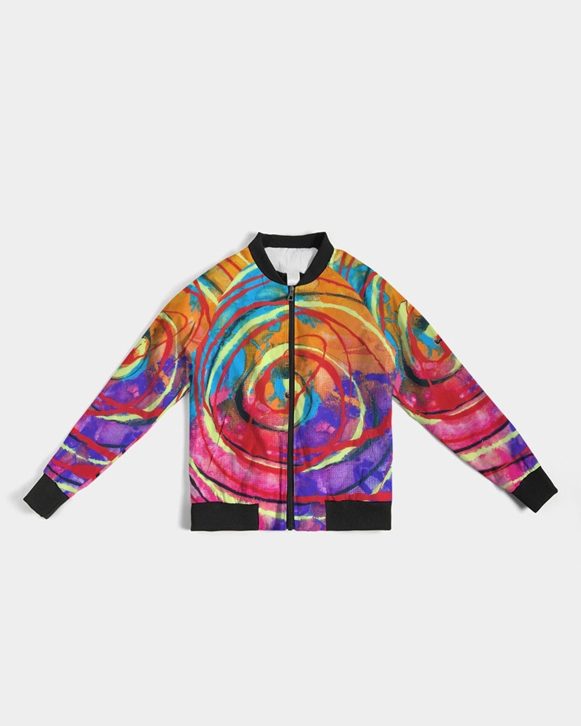 Bomber Jacket Abstract Art Colorful Jacket Bomber Jacket for - Etsy ...