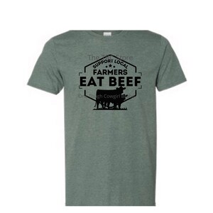 Support Local Farmers Eat Beef Unisex Graphic Tee - Etsy