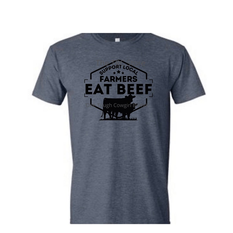 Support Local Farmers Eat Beef Unisex Graphic Tee - Etsy