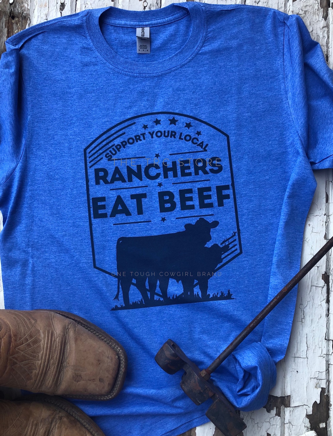 Youth Support Your Local Ranchers Eat Beef T-shirt - Etsy