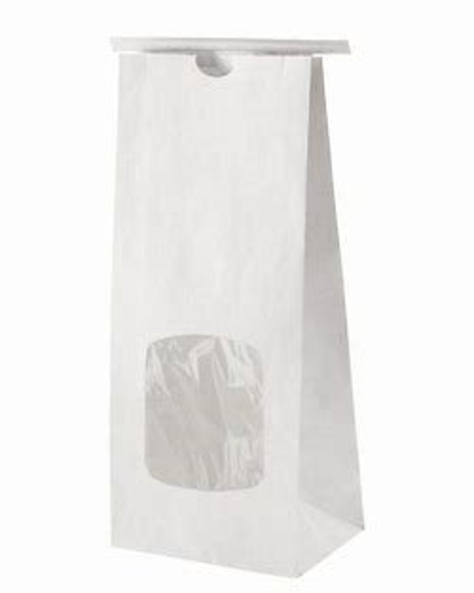 White 500g 1lb Poly Lined Tin Tie Bags With Window Food Suitable 10 25 ...