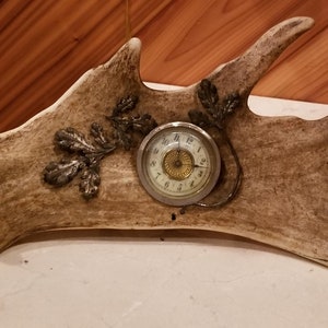 Vintage Fallow Deer Antler Clock - Etsy