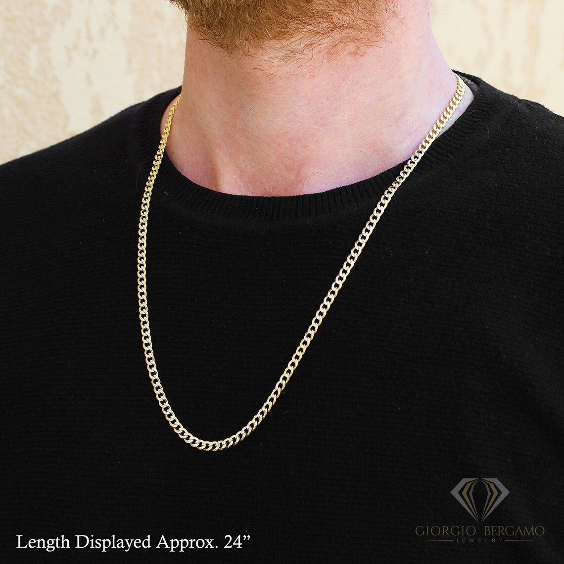 925 Italian Sterling Silver 4mm Solid Cuban Diamond Cut Chain - Etsy