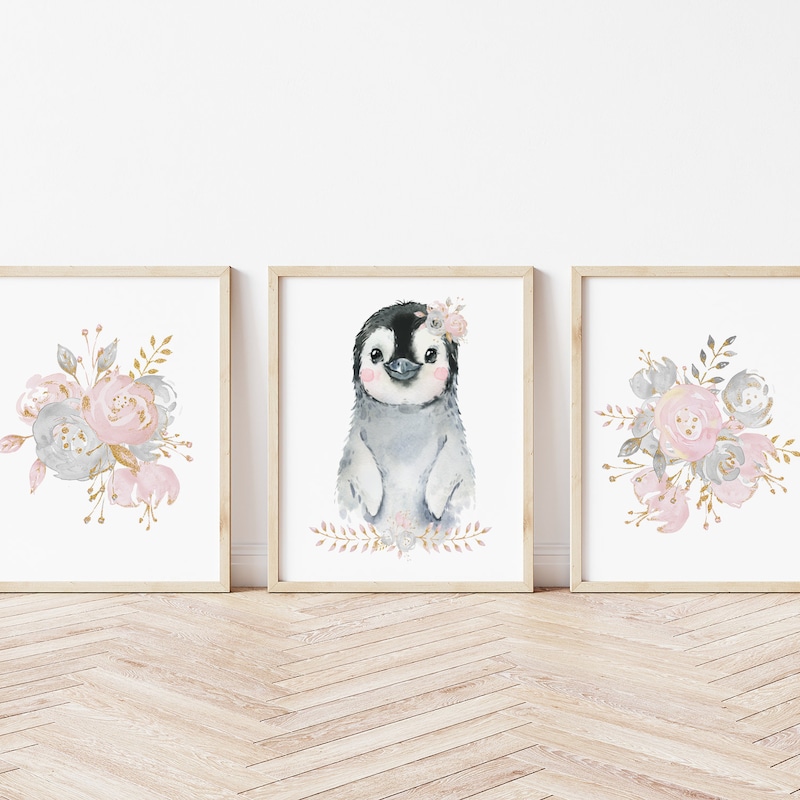 Penguin Wall Decals - Etsy