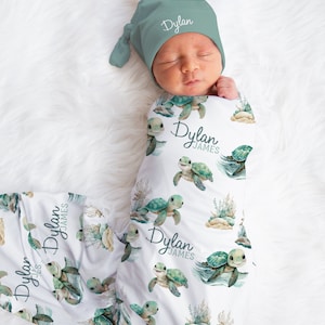 Baby Sea Turtle Nursery Wall Art, Under the Sea Decor -set of 3 Ocean ...