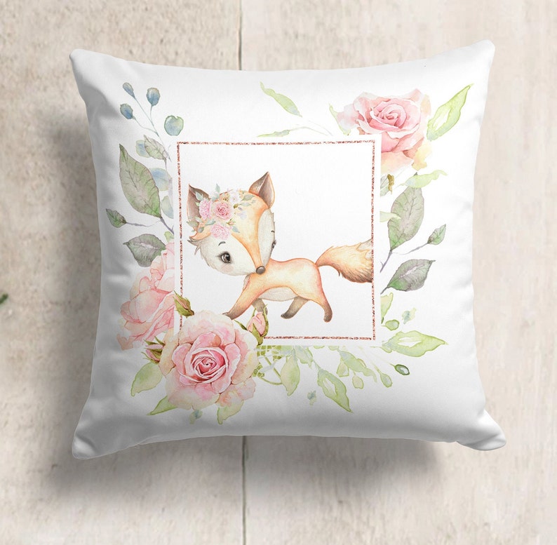 Baby Girl Fox Crib Bedding Set personalized Baby Girl Blanket | Etsy