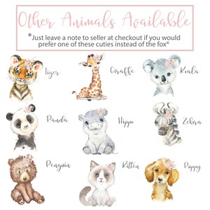 Baby Girl Fox Crib Bedding Set -personalized Baby Girl Blanket With ...