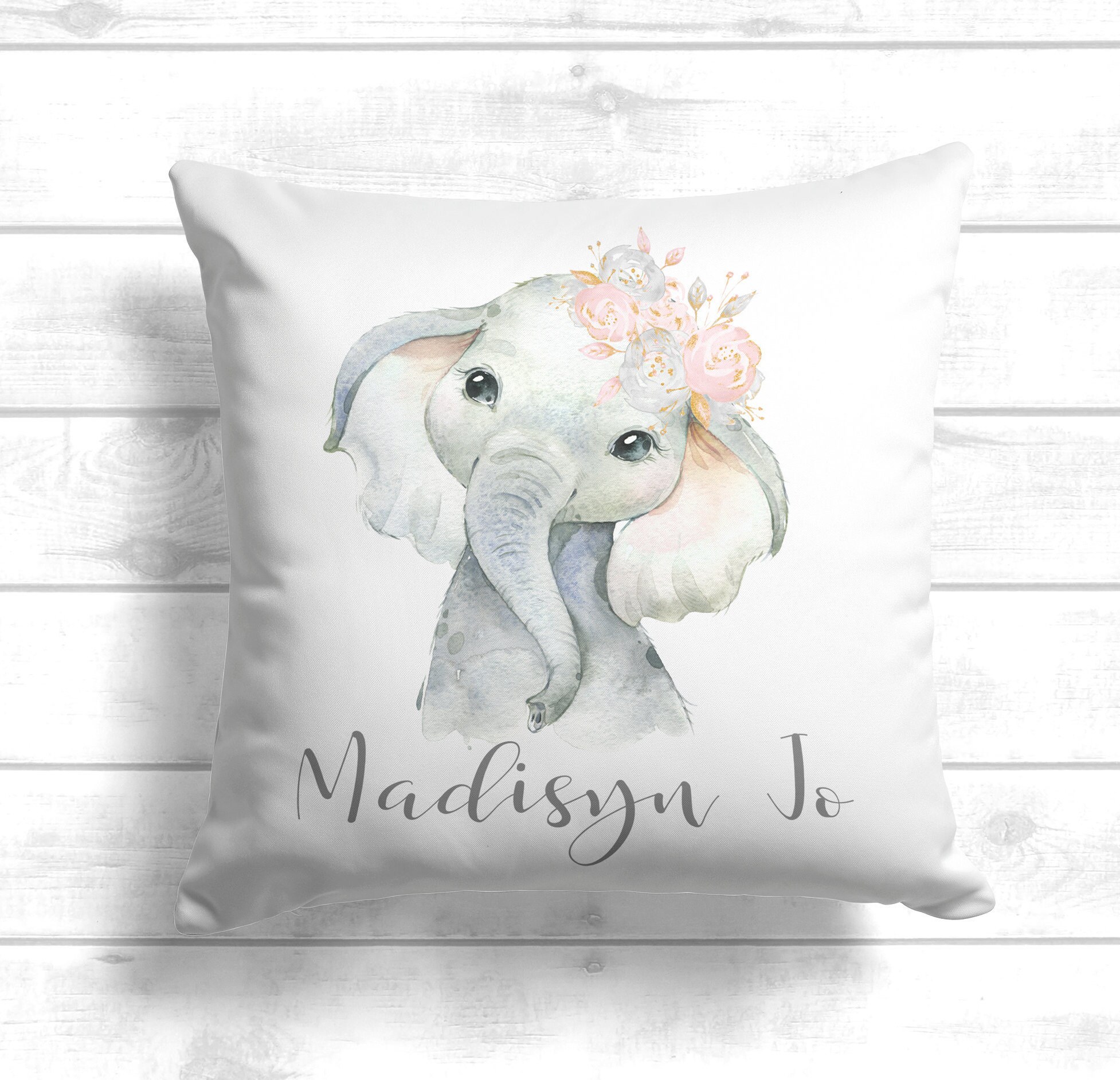 Personalized Elephant Nursery Set Custom Elephant Baby | Etsy