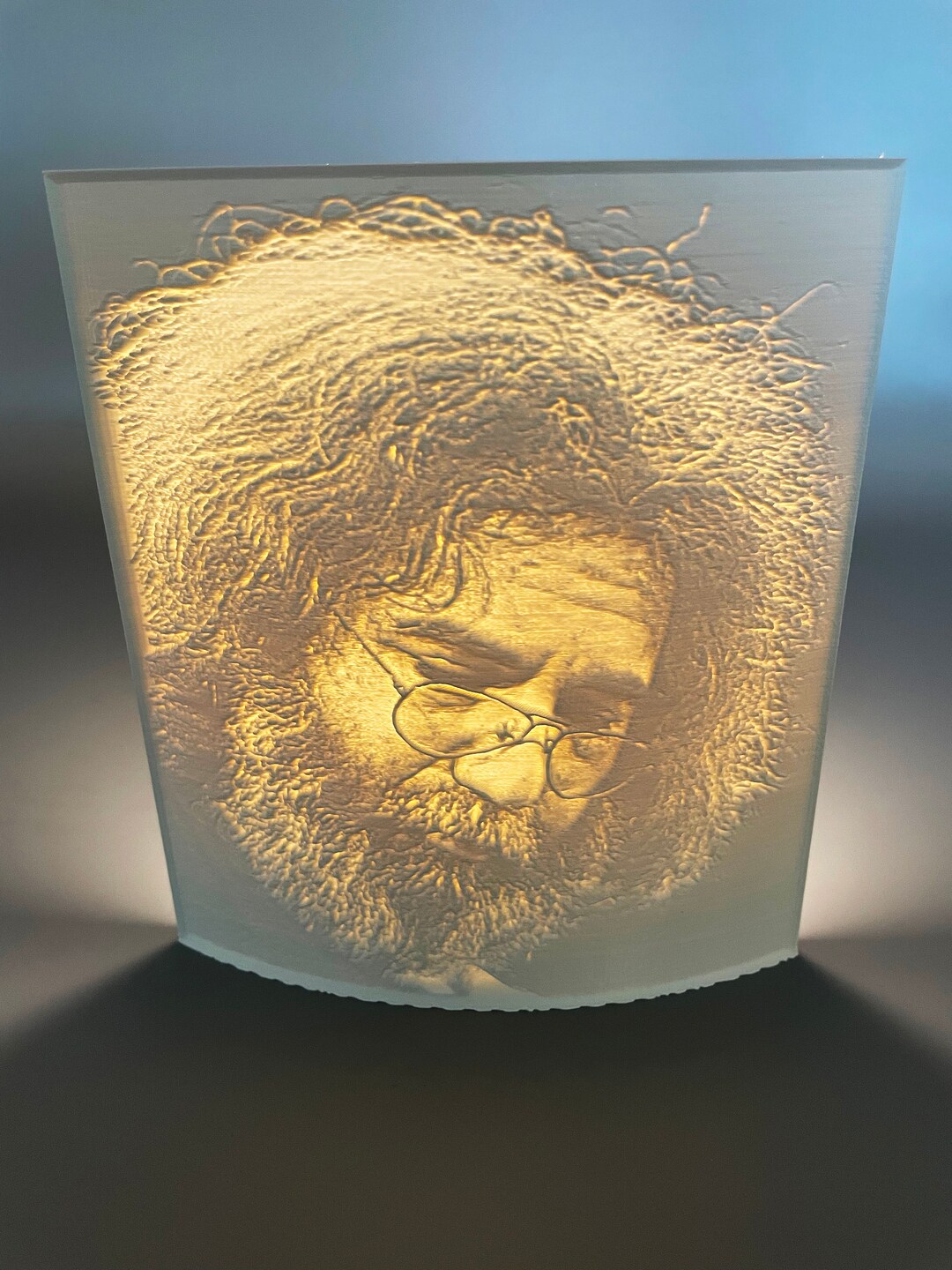 3D Printed Jerry Garcia Lithophane Nightlight - Grateful Dead Icon ...